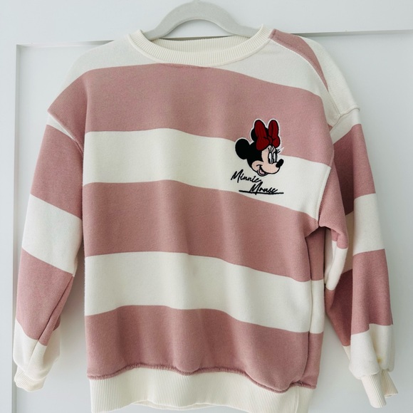 Zara | Shirts & Tops | Zara Minnie Mouse Sweater | Poshmark